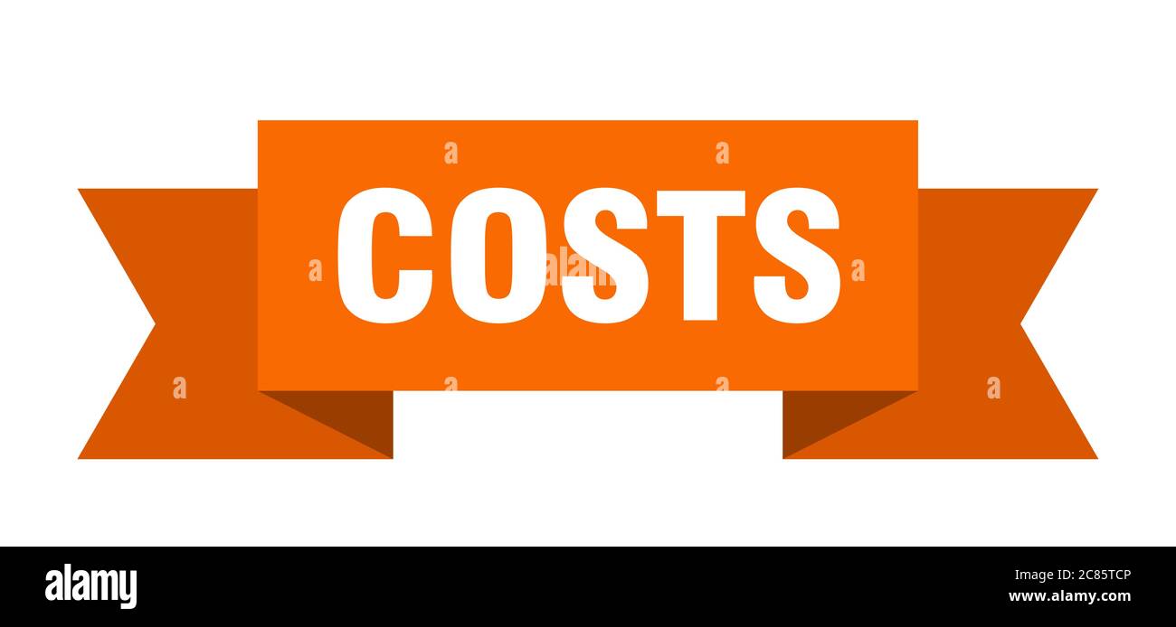 costs ribbon. costs paper band banner sign Stock Vector Image & Art - Alamy
