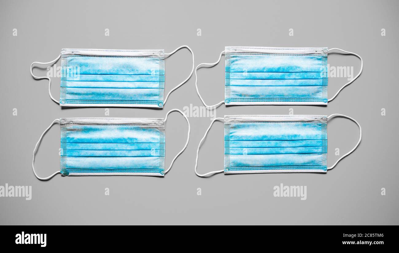 blue medical masks background coronavirus Stock Photo - Alamy
