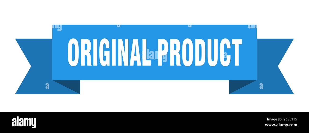 original product ribbon. original product paper band banner sign Stock ...