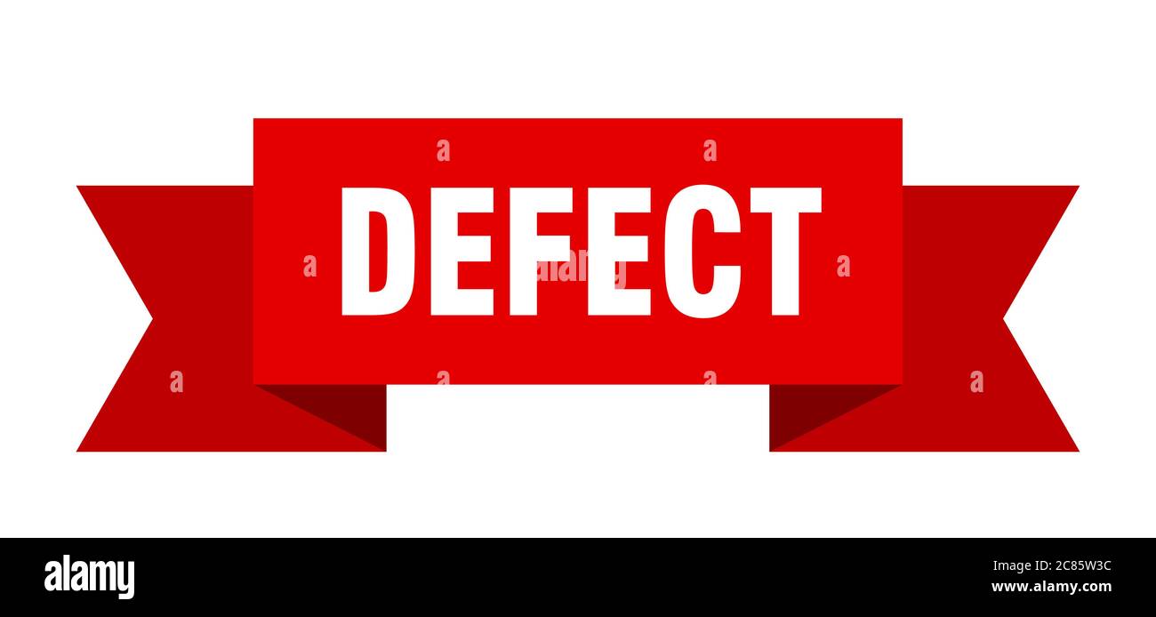 defect ribbon. defect paper band banner sign Stock Vector Image & Art ...