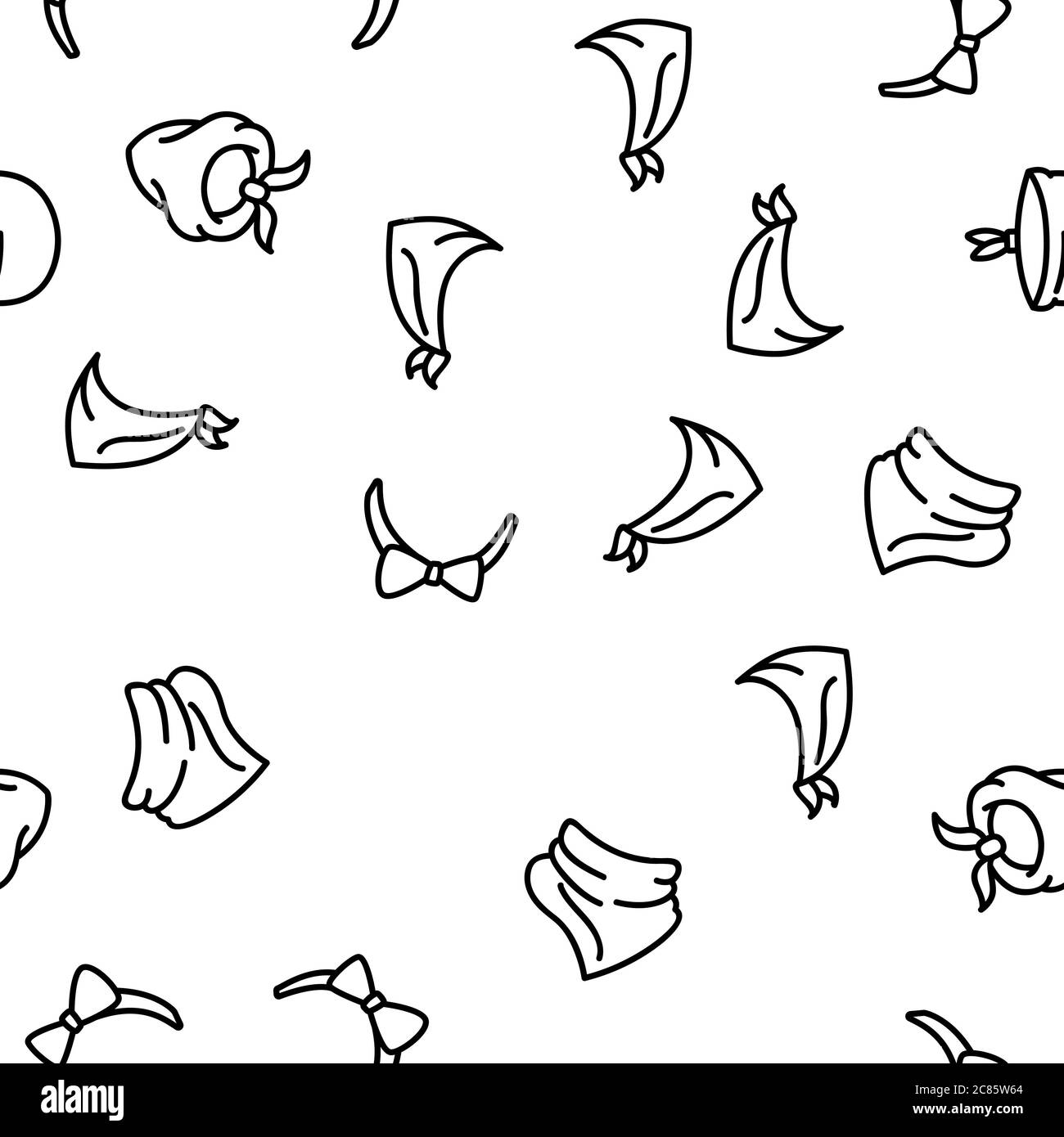 Bandana Hats Vector Seamless Pattern Stock Vector Image & Art - Alamy