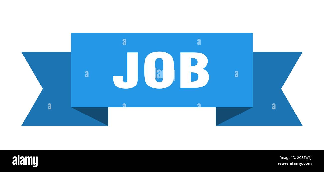 job ribbon. job paper band banner sign Stock Vector Image & Art - Alamy