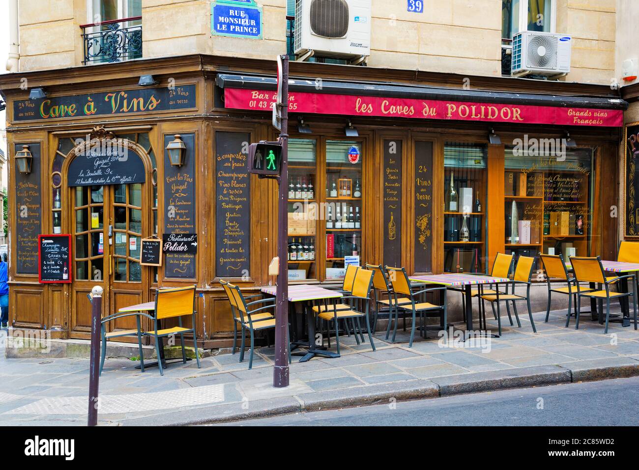 Very ancient bar in quartier latin, Paris Stock Photo - Alamy