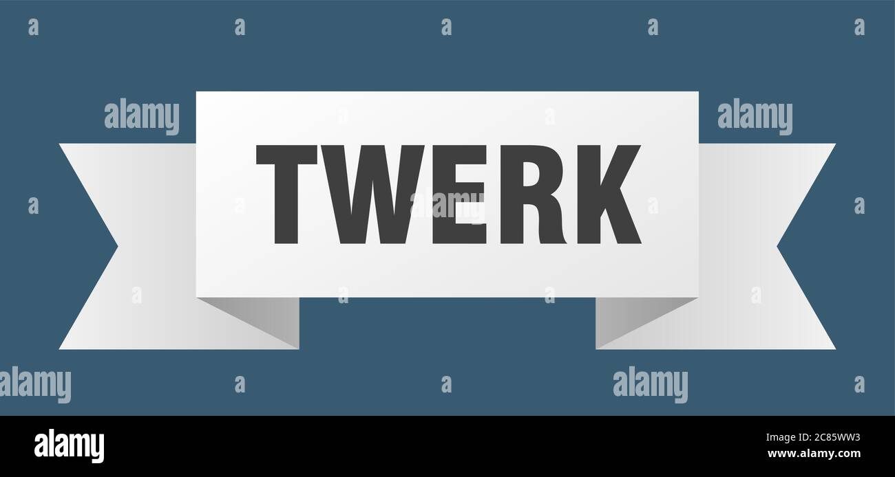 twerk ribbon. twerk paper band banner sign Stock Vector Image & Art - Alamy