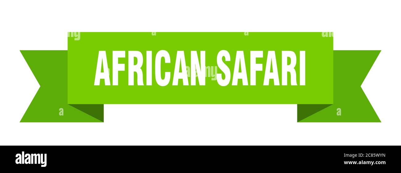 african safari ribbon. african safari paper band banner sign Stock ...