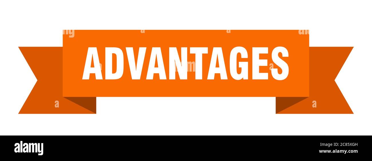advantages ribbon. advantages paper band banner sign Stock Vector Image ...