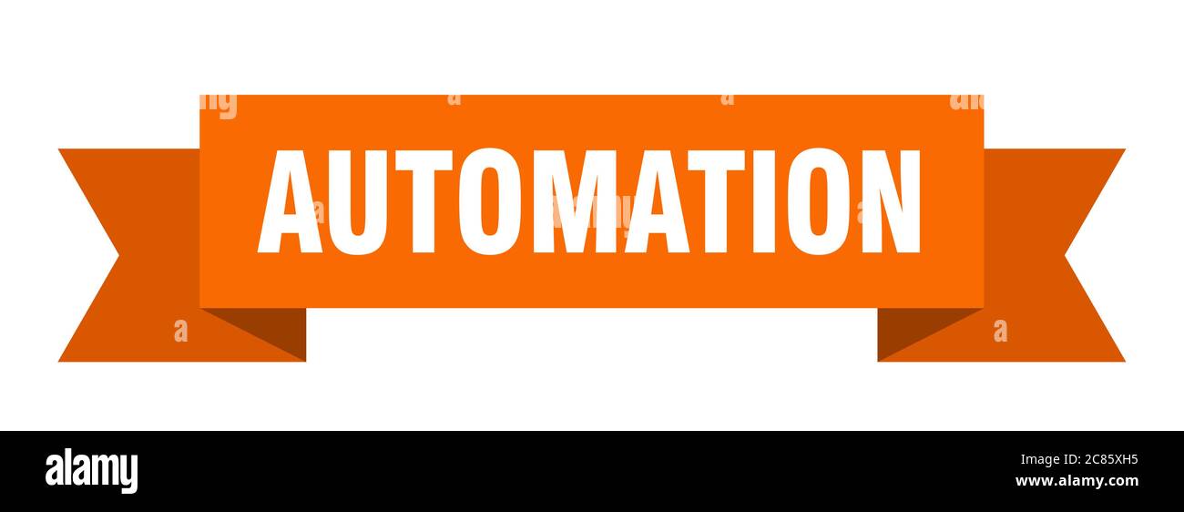 automation ribbon. automation paper band banner sign Stock Vector Image ...