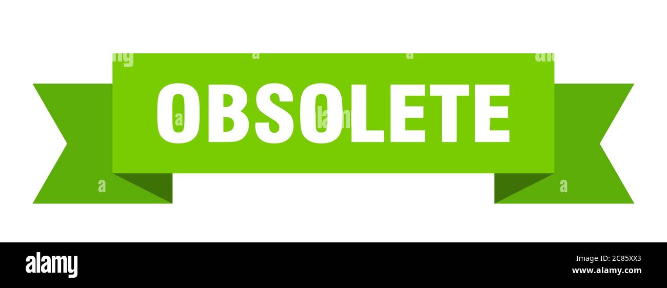 obsolete ribbon. obsolete paper band banner sign Stock Vector Image ...
