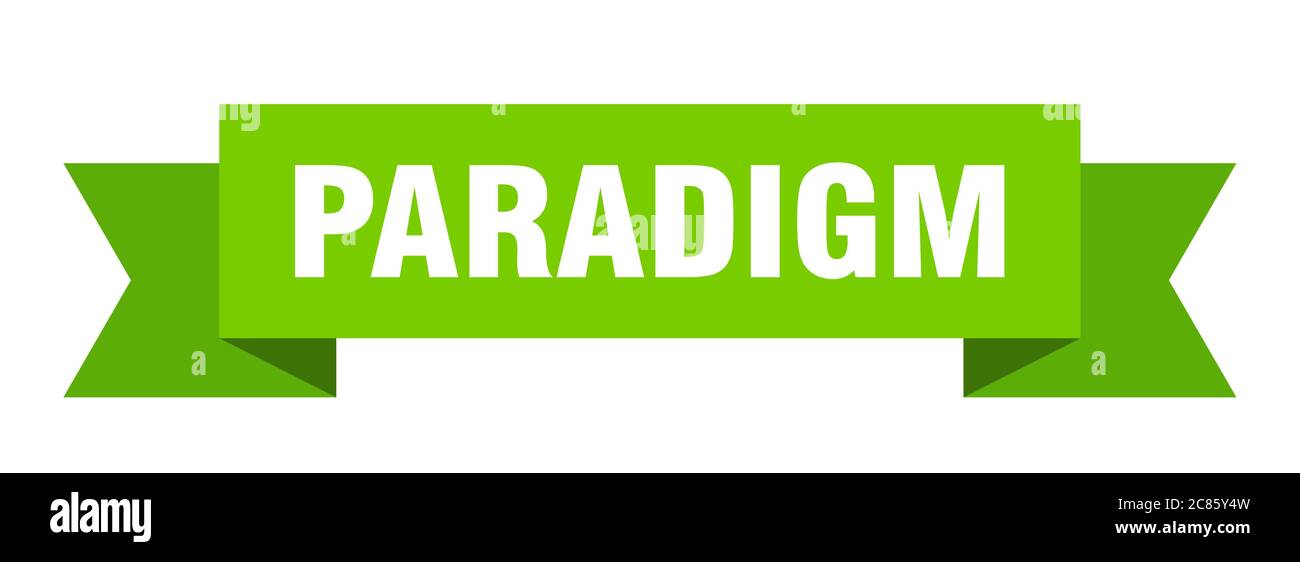 paradigm ribbon. paradigm paper band banner sign Stock Vector Image ...