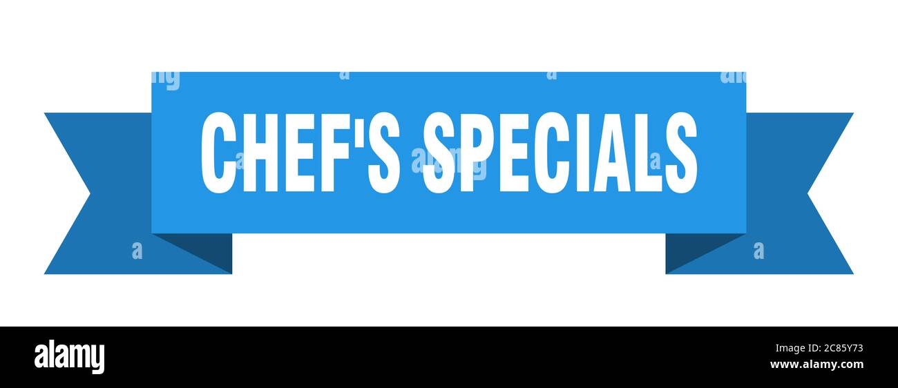 chef's specials ribbon. chef's specials paper band banner sign Stock ...