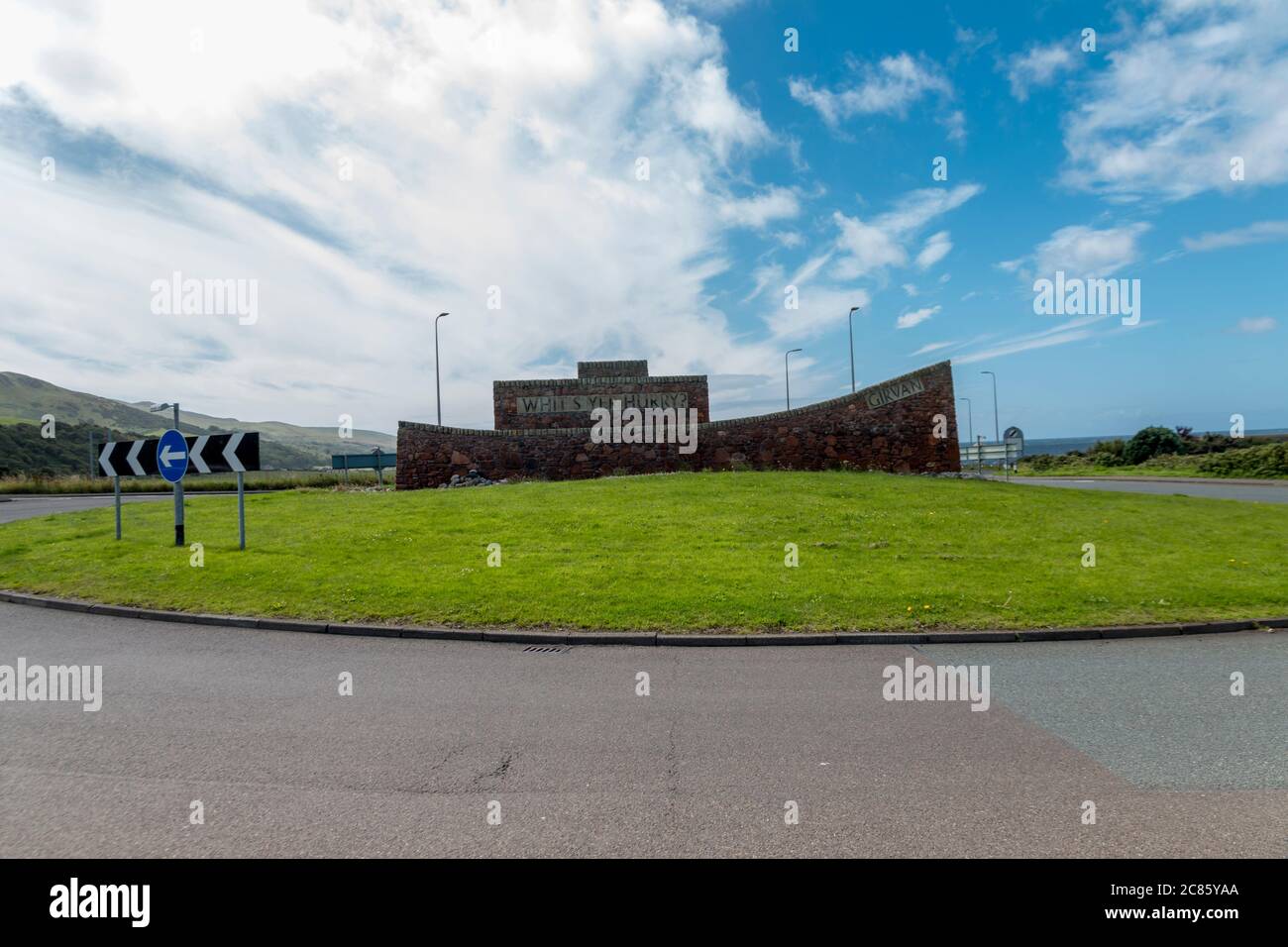 A77 scotland road sign hi-res stock photography and images - Alamy
