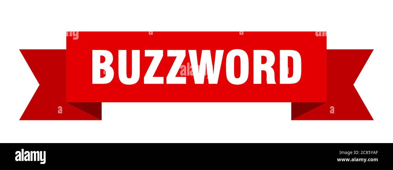 buzzword ribbon. buzzword paper band banner sign Stock Vector Image ...