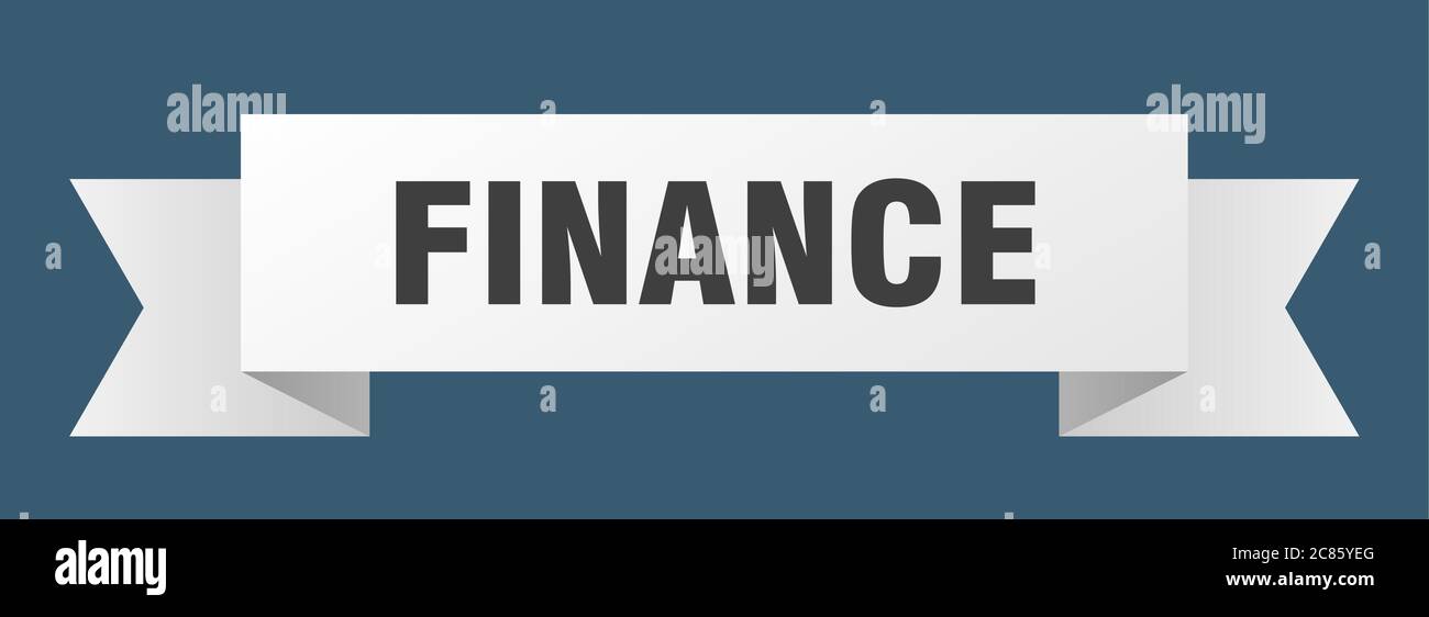 finance ribbon. finance paper band banner sign Stock Vector Image & Art ...