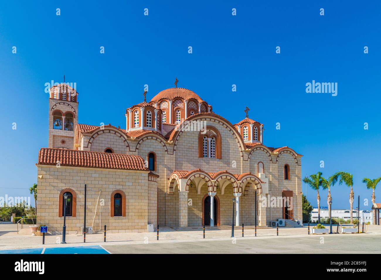 A typical church view in Cyprus Stock Photo - Alamy