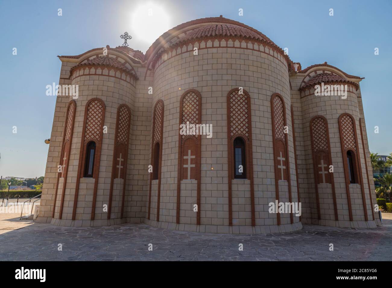 A typical church view in Cyprus Stock Photo - Alamy