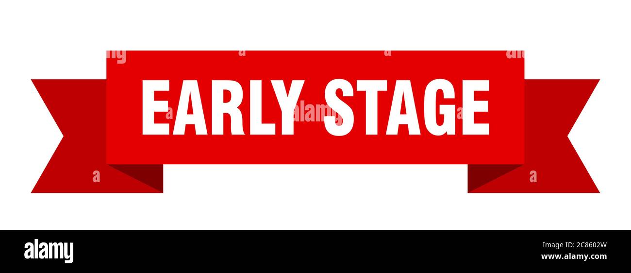 early stage ribbon. early stage paper band banner sign Stock Vector ...
