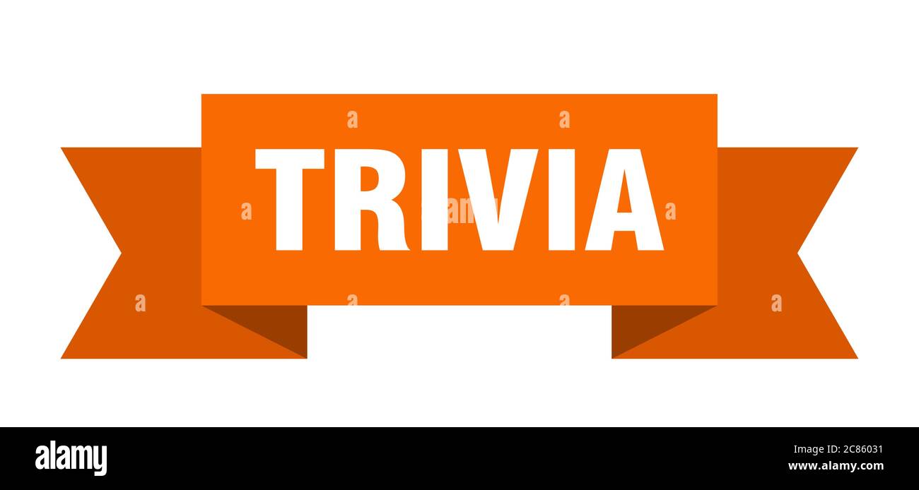 trivia ribbon. trivia paper band banner sign Stock Vector Image & Art ...