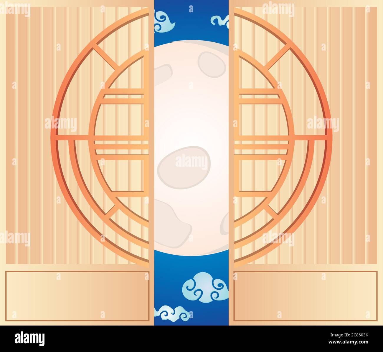 chinese door style on white background vector illustration design Stock ...