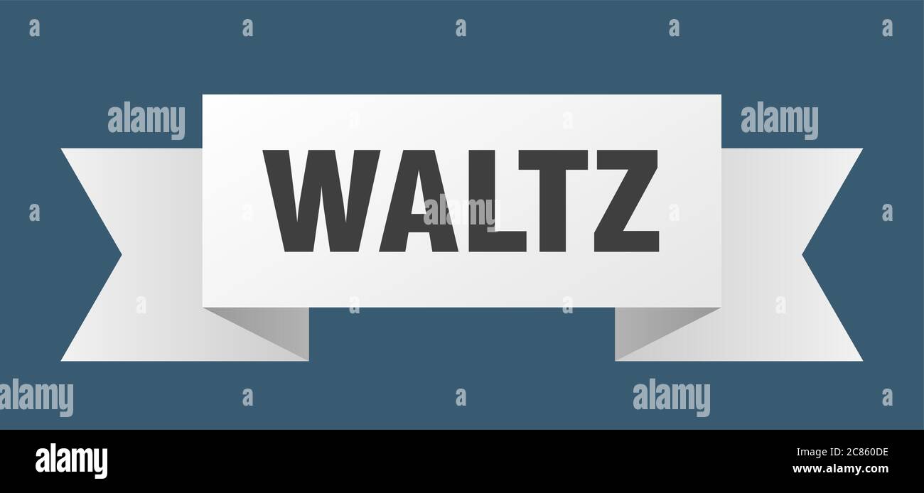 waltz ribbon. waltz paper band banner sign Stock Vector Image & Art - Alamy