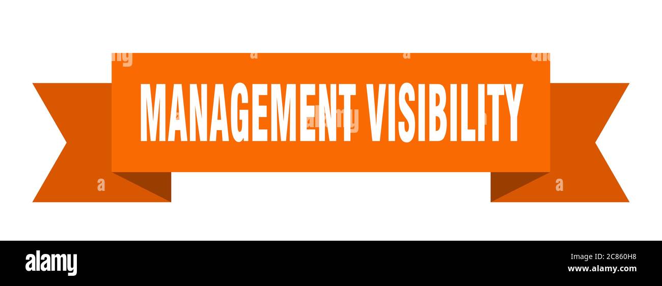 management visibility ribbon. management visibility paper band banner ...