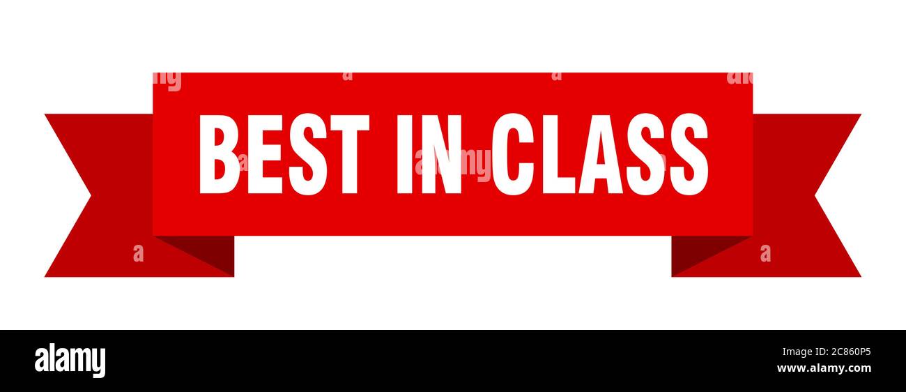 best in class ribbon. best in class paper band banner sign Stock Vector ...