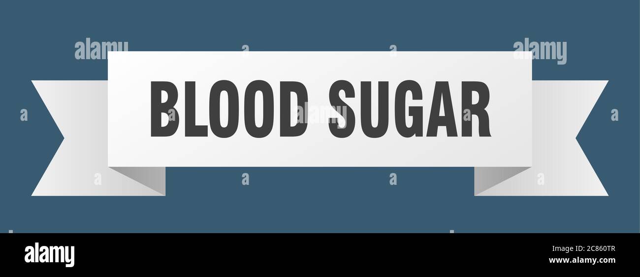 blood sugar ribbon. blood sugar paper band banner sign Stock Vector ...
