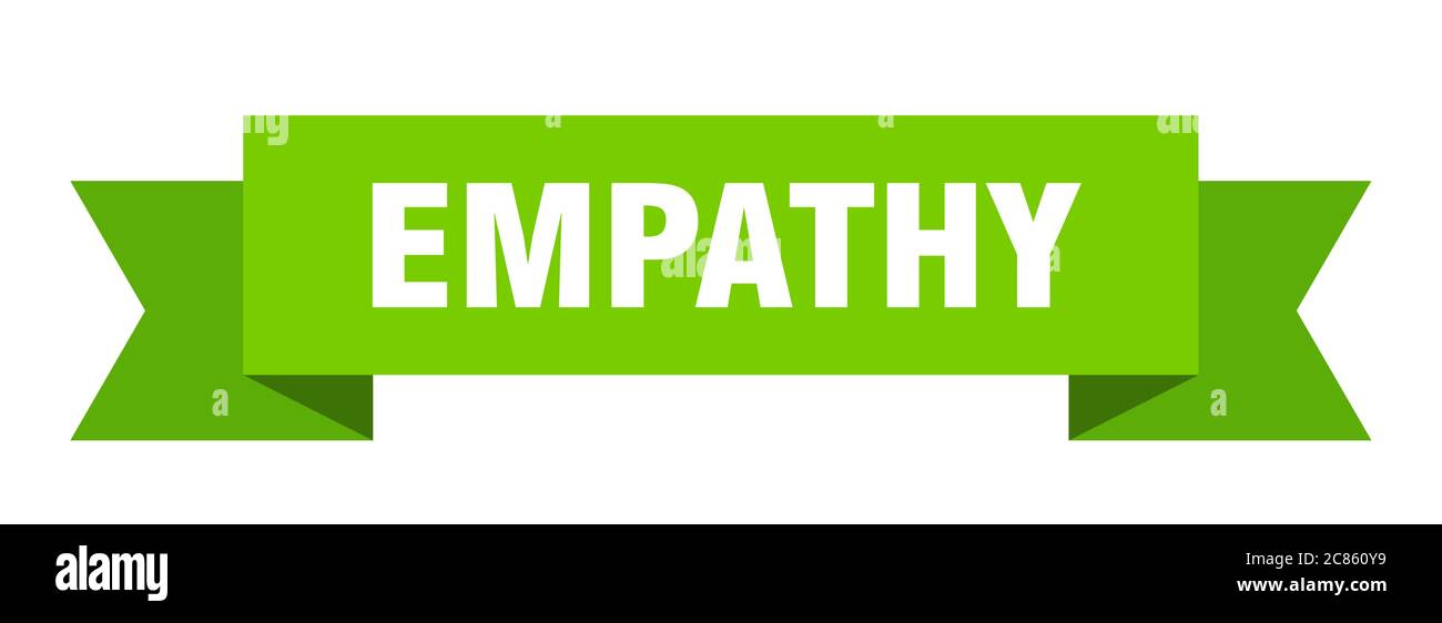 empathy ribbon. empathy paper band banner sign Stock Vector Image & Art ...