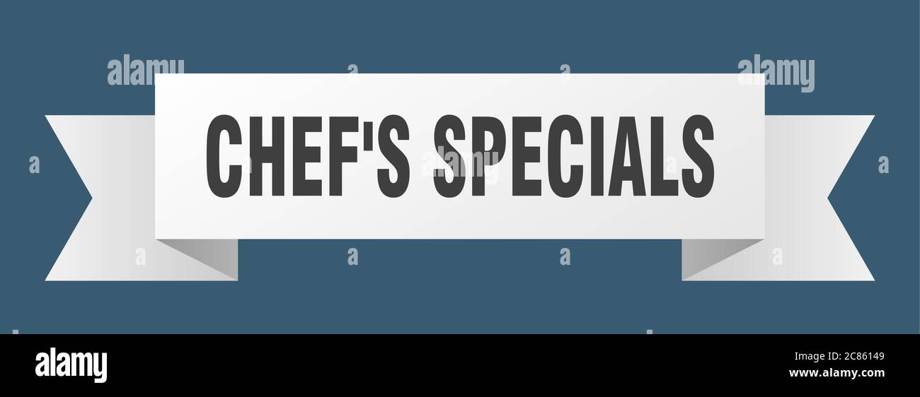 chef's specials ribbon. chef's specials paper band banner sign Stock ...