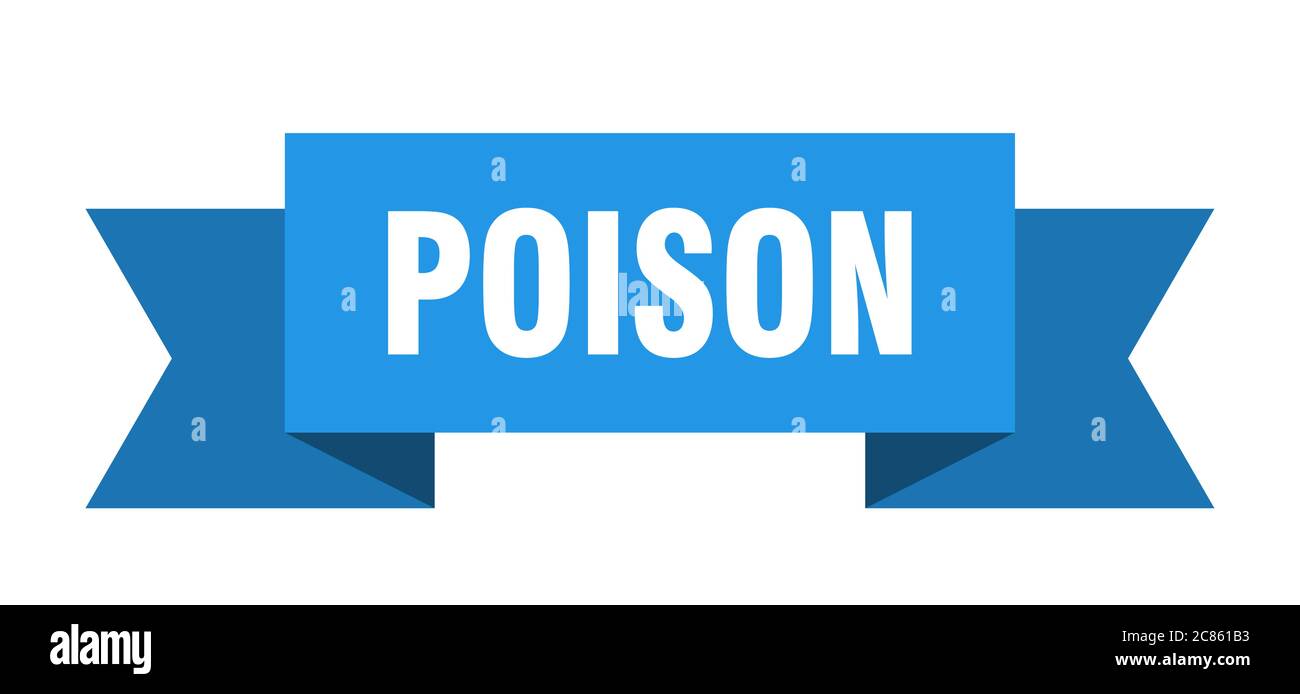 poison ribbon. poison paper band banner sign Stock Vector Image & Art ...