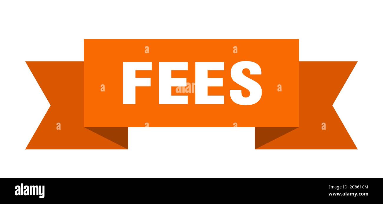 fees ribbon. fees paper band banner sign Stock Vector Image & Art - Alamy
