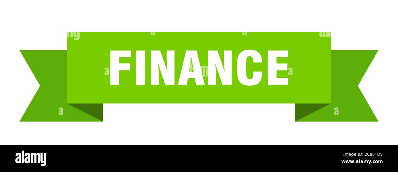 finance ribbon. finance paper band banner sign Stock Vector Image & Art ...