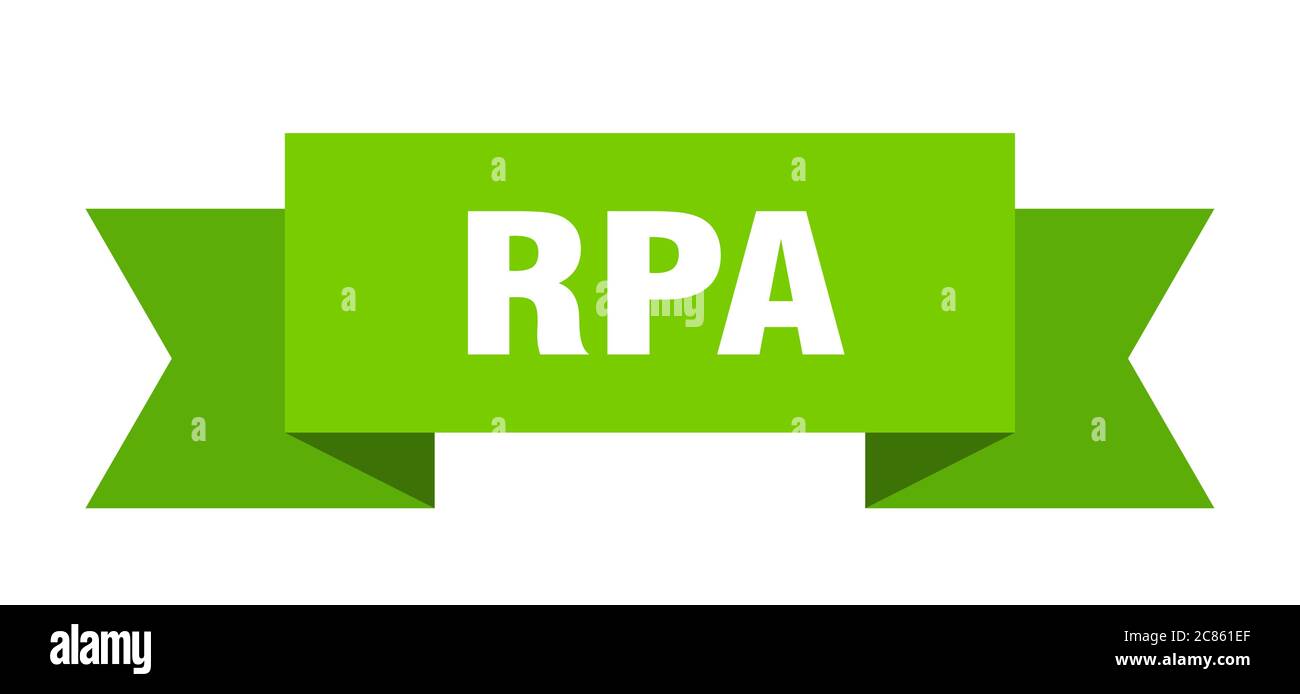 rpa ribbon. rpa paper band banner sign Stock Vector Image & Art - Alamy