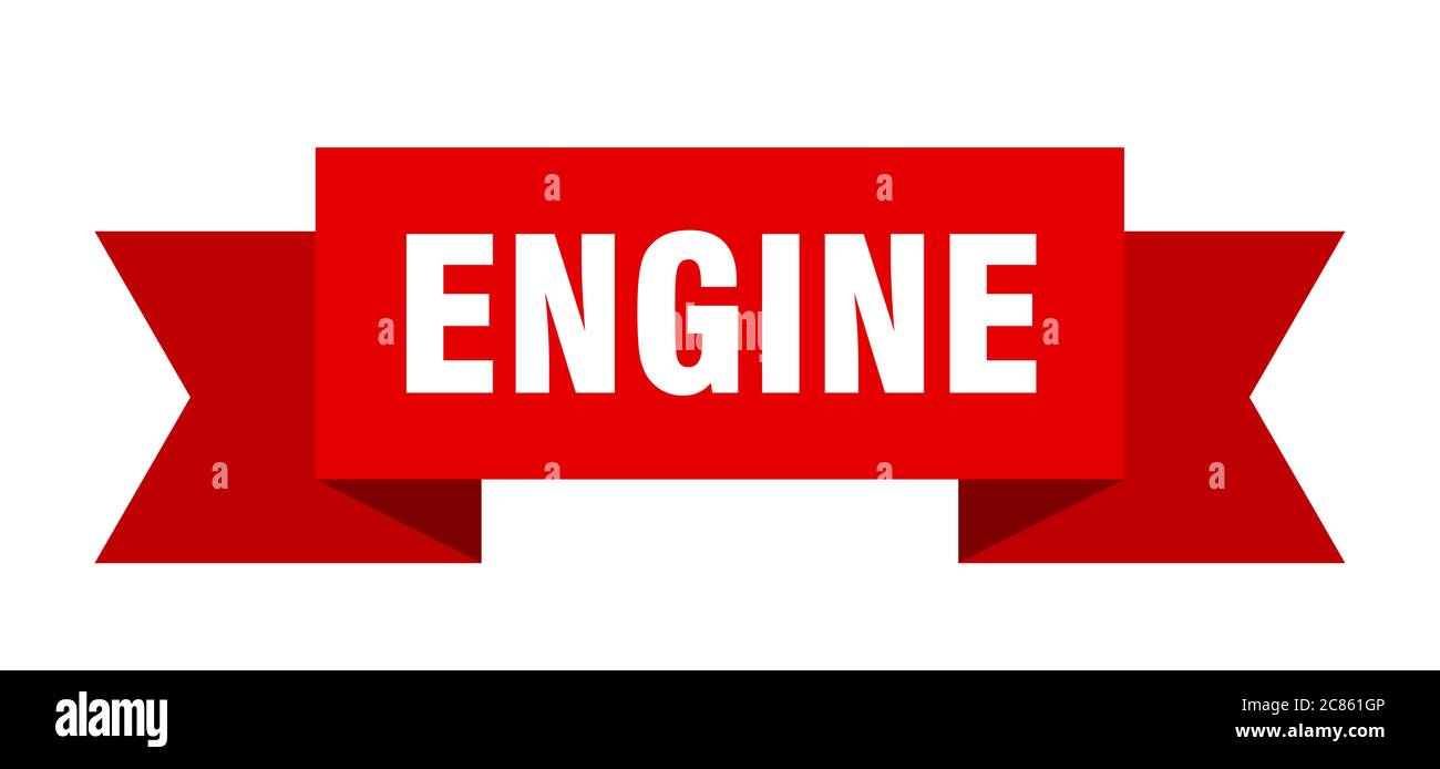 engine ribbon. engine paper band banner sign Stock Vector Image & Art ...