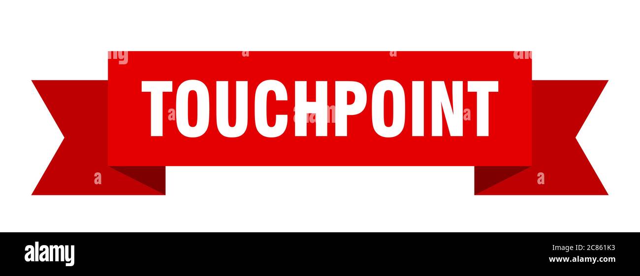 touchpoint ribbon. touchpoint paper band banner sign Stock Vector Image ...