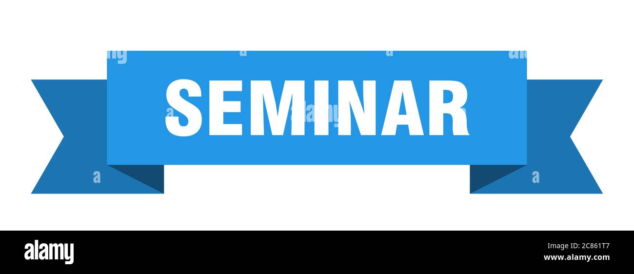 seminar ribbon. seminar paper band banner sign Stock Vector Image & Art ...