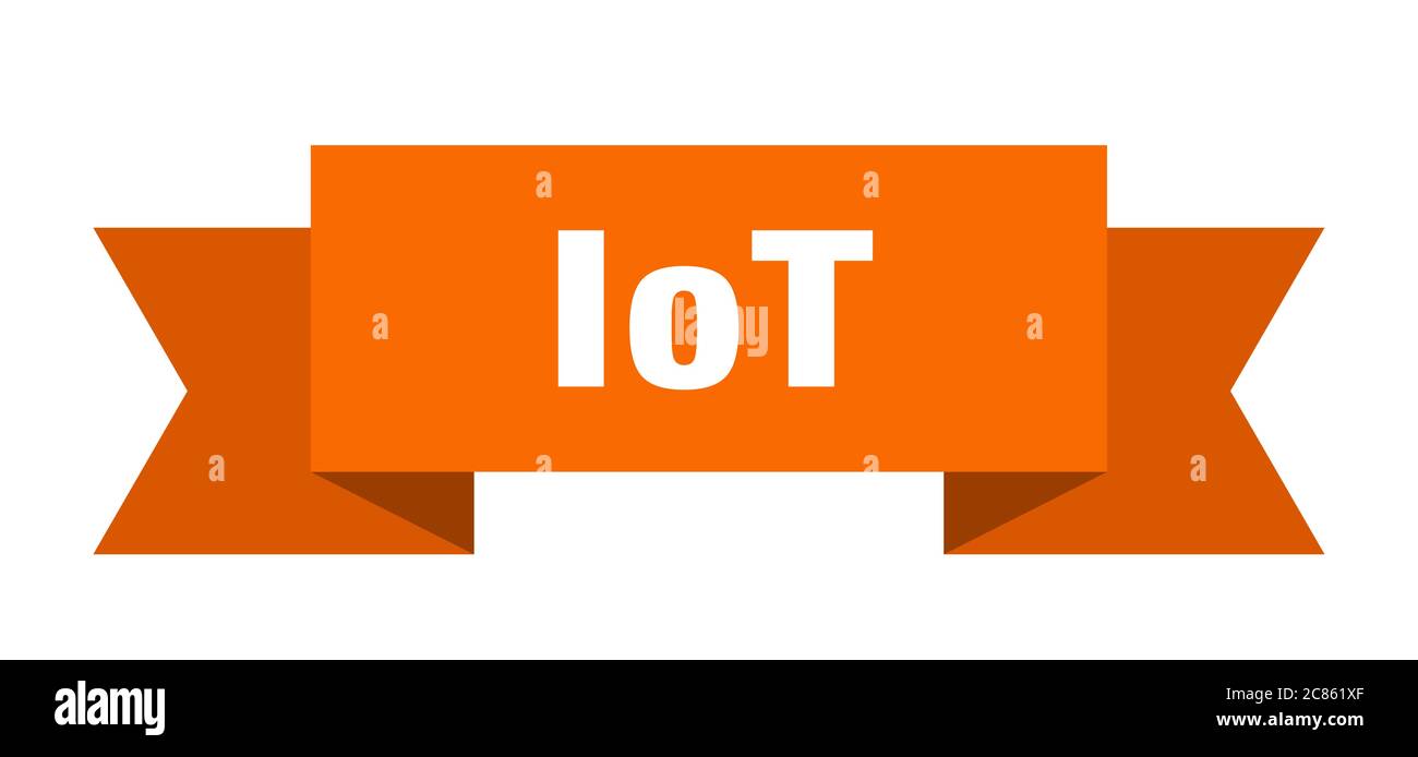 iot ribbon. iot paper band banner sign Stock Vector Image & Art - Alamy