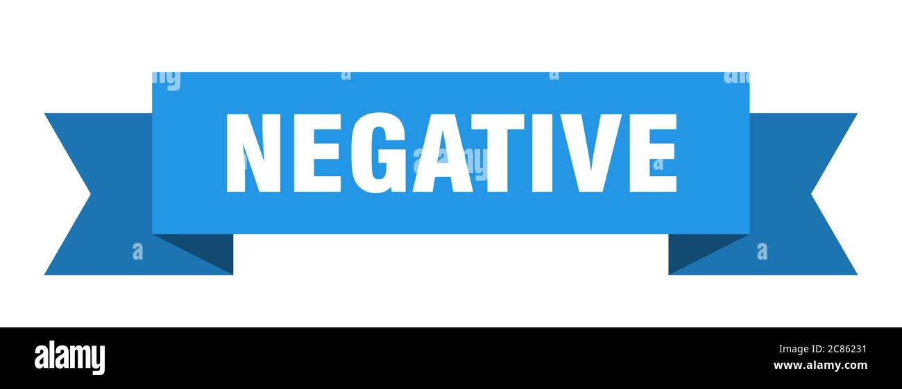 negative ribbon. negative paper band banner sign Stock Vector Image ...