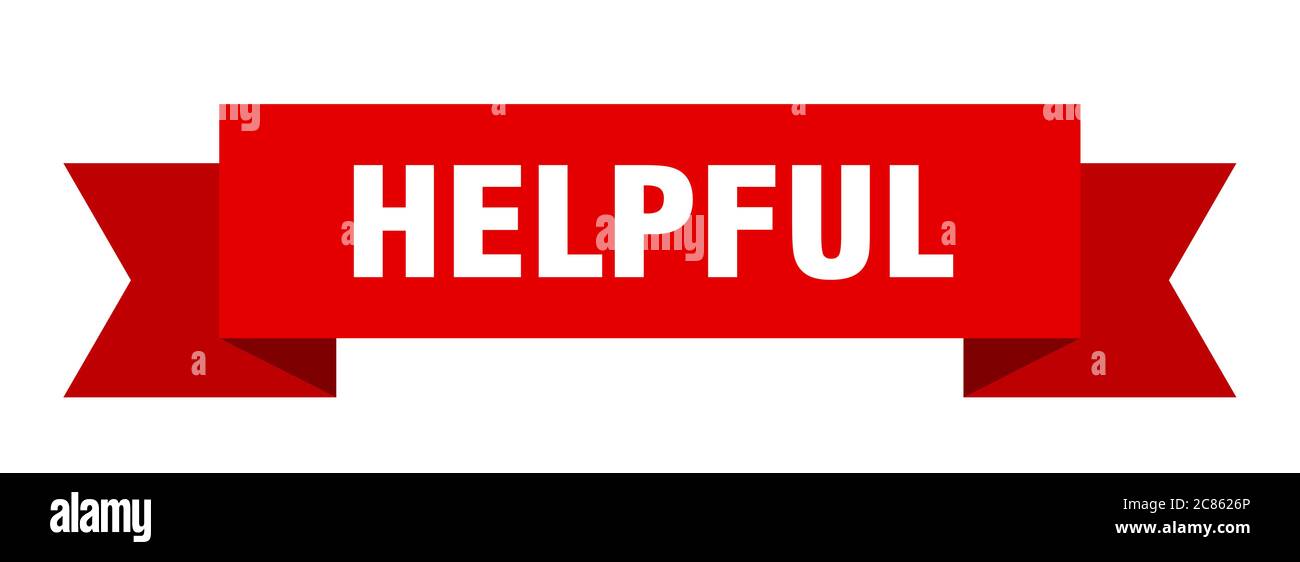 helpful ribbon. helpful paper band banner sign Stock Vector Image & Art ...