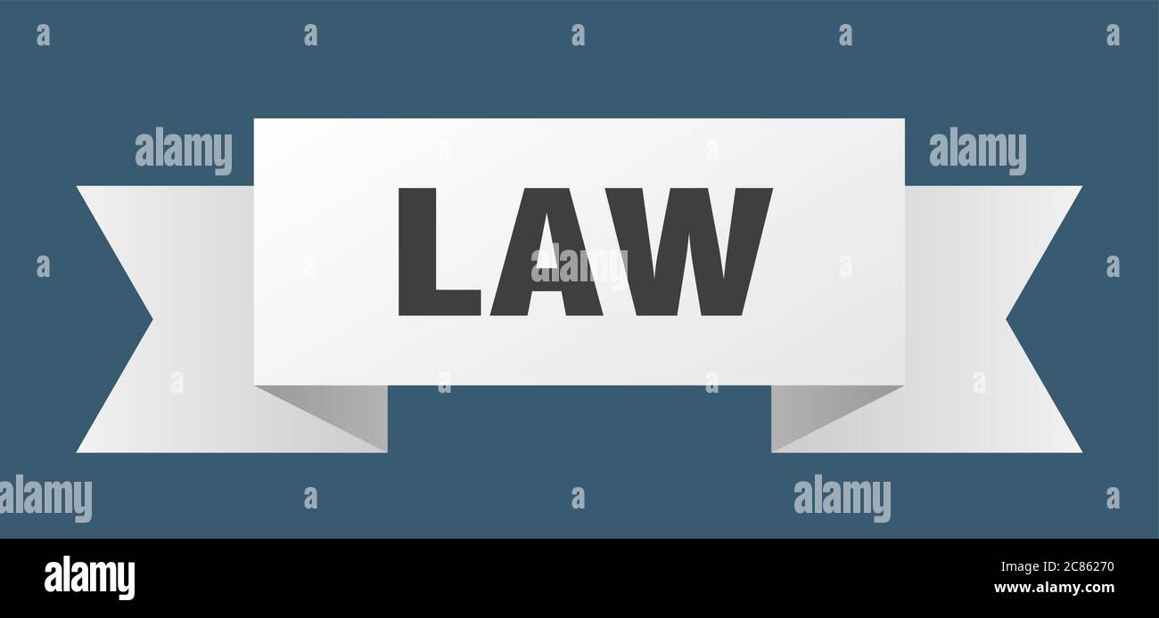 law ribbon. law paper band banner sign Stock Vector Image & Art - Alamy