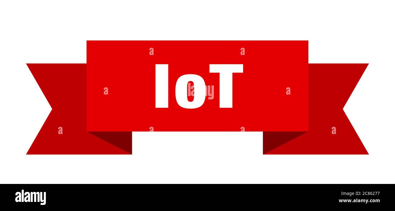 iot ribbon. iot paper band banner sign Stock Vector Image & Art - Alamy