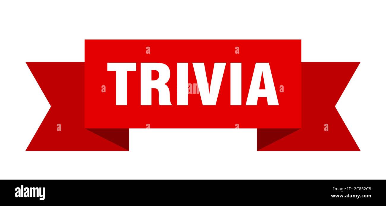 trivia ribbon. trivia paper band banner sign Stock Vector Image & Art ...