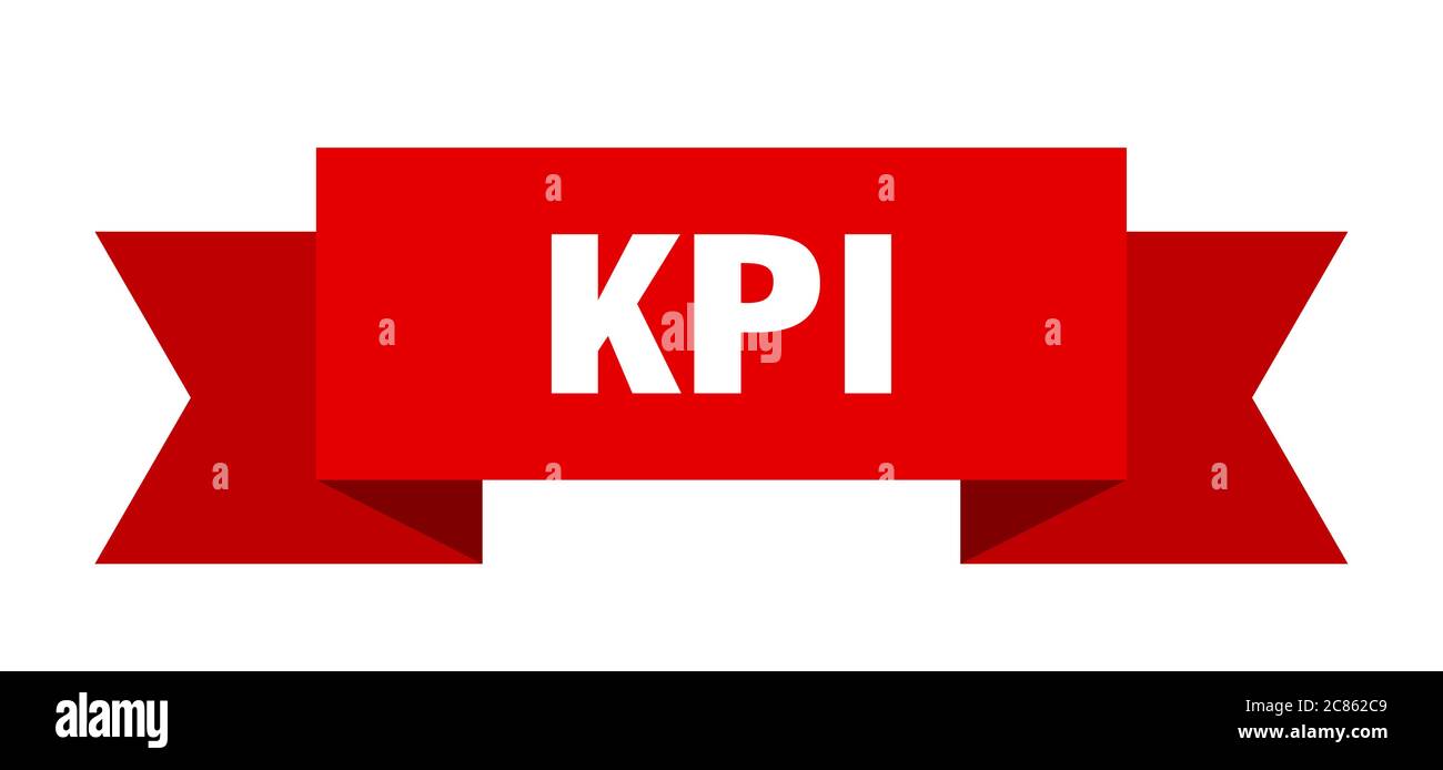 kpi ribbon. kpi paper band banner sign Stock Vector Image & Art - Alamy