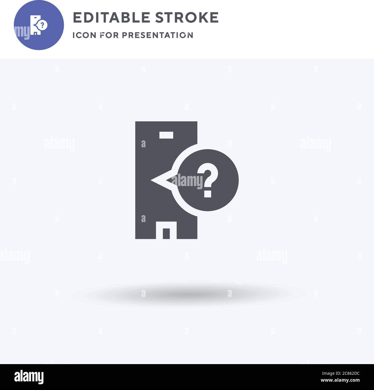 Request icon vector, filled flat sign, solid pictogram isolated on ...