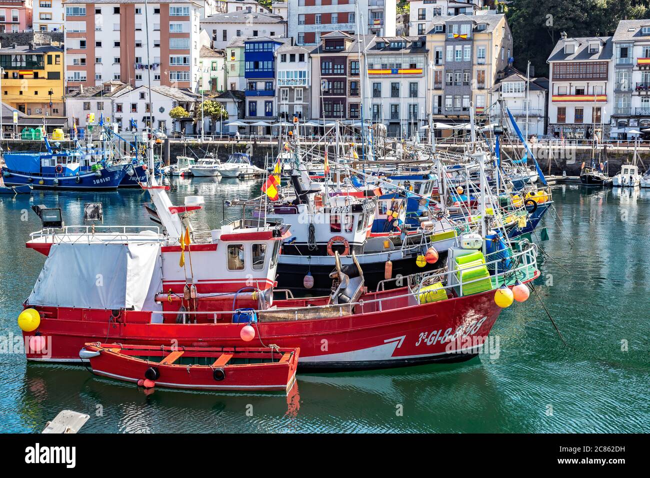Colorful Fishery Harbour. Luarca. Asturias. Luarca is well known for ...