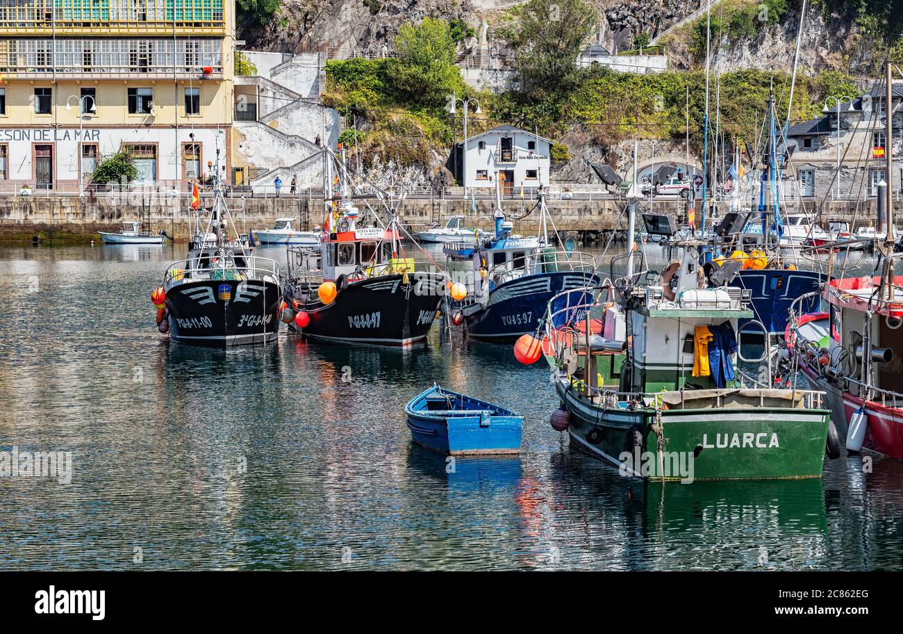Colorful Fishery Harbour. Luarca. Asturias. Luarca is well known for ...