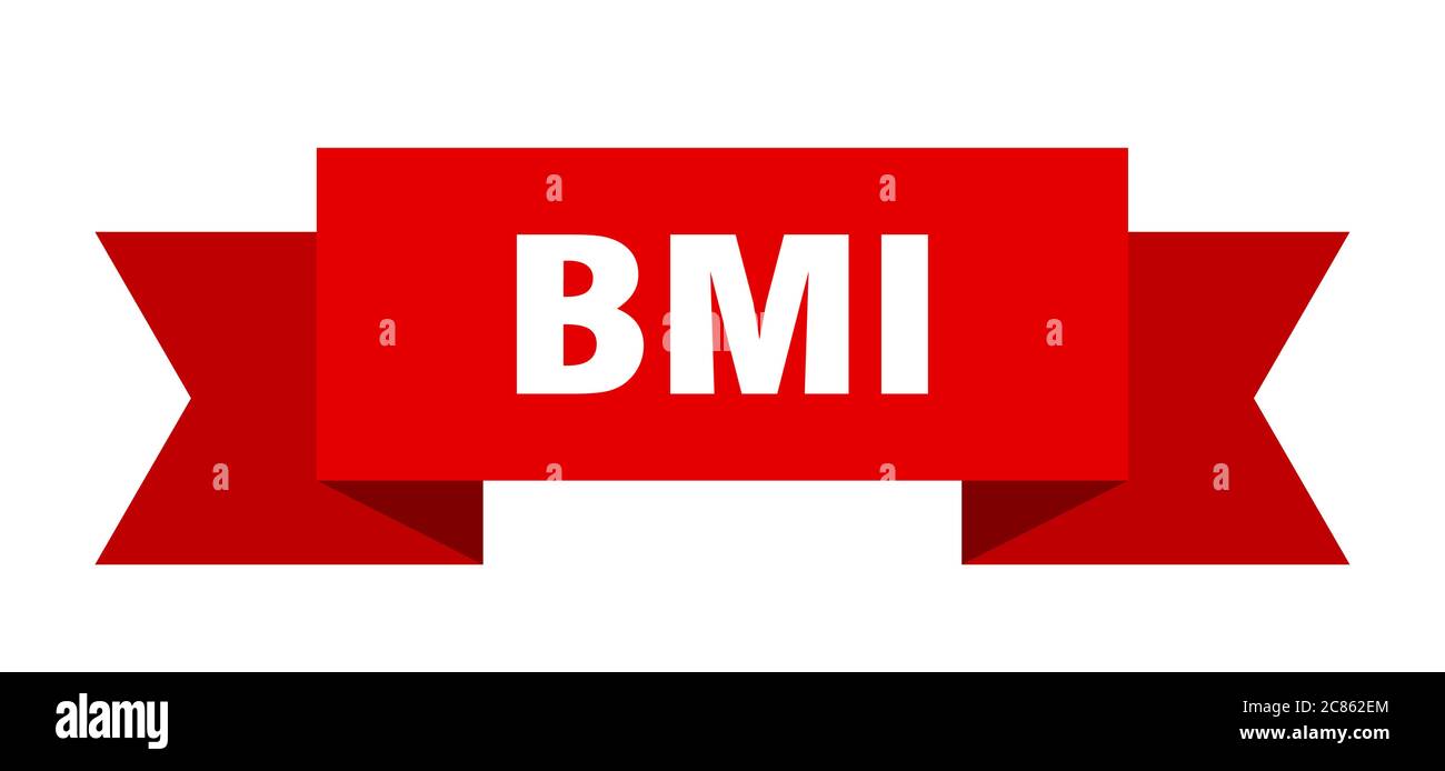 bmi ribbon. bmi paper band banner sign Stock Vector Image & Art - Alamy
