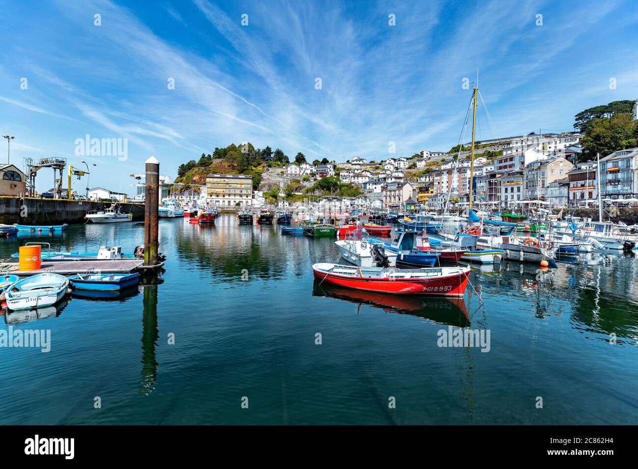 Colorful Fishery Harbour. Luarca. Asturias. Luarca is well known for ...