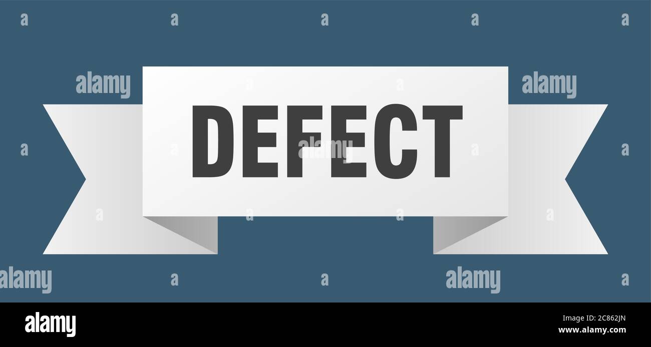 defect ribbon. defect paper band banner sign Stock Vector Image & Art - Alamy