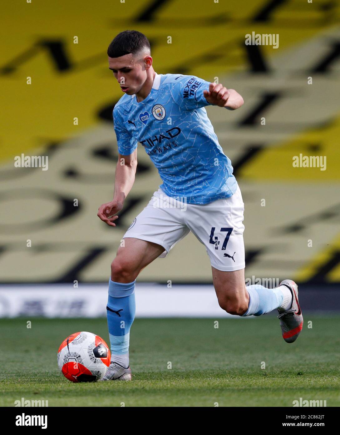 Manchester City's Phil Foden during the Premier League match at ...