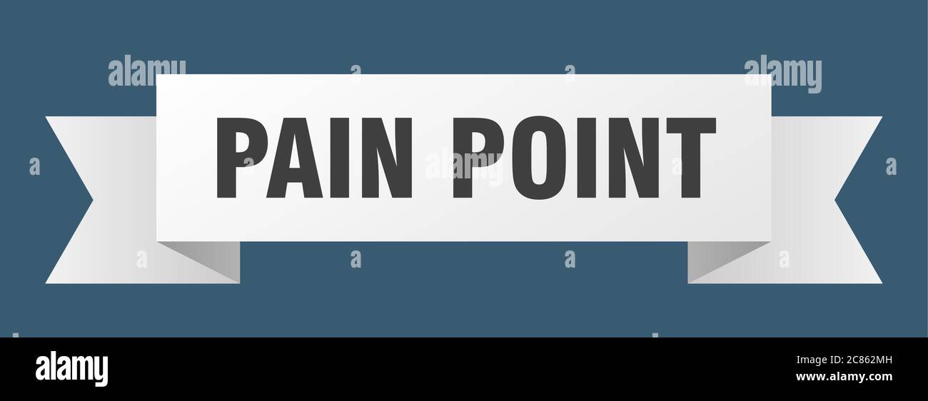 pain point ribbon. pain point paper band banner sign Stock Vector Image ...